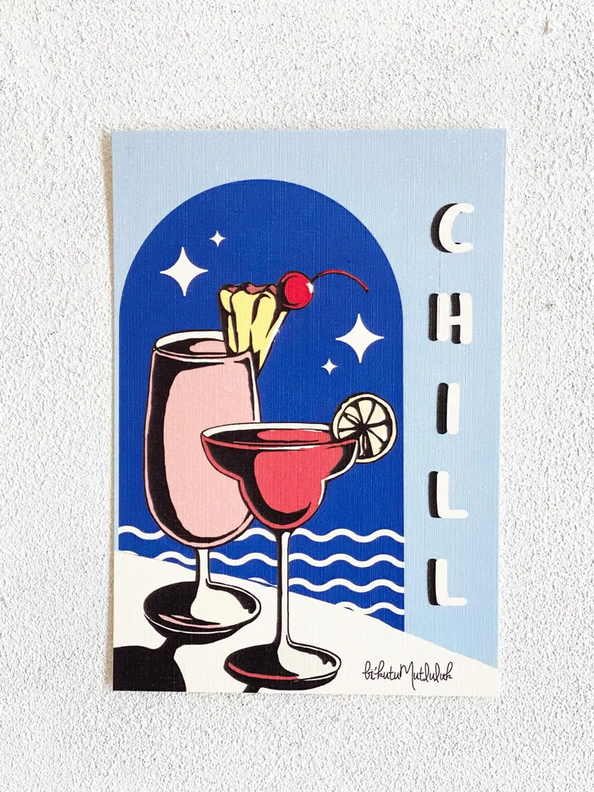 Rahatlamaya Davet: Chill Motto Kartı Kartpostal | Motivasyon Dolu ...