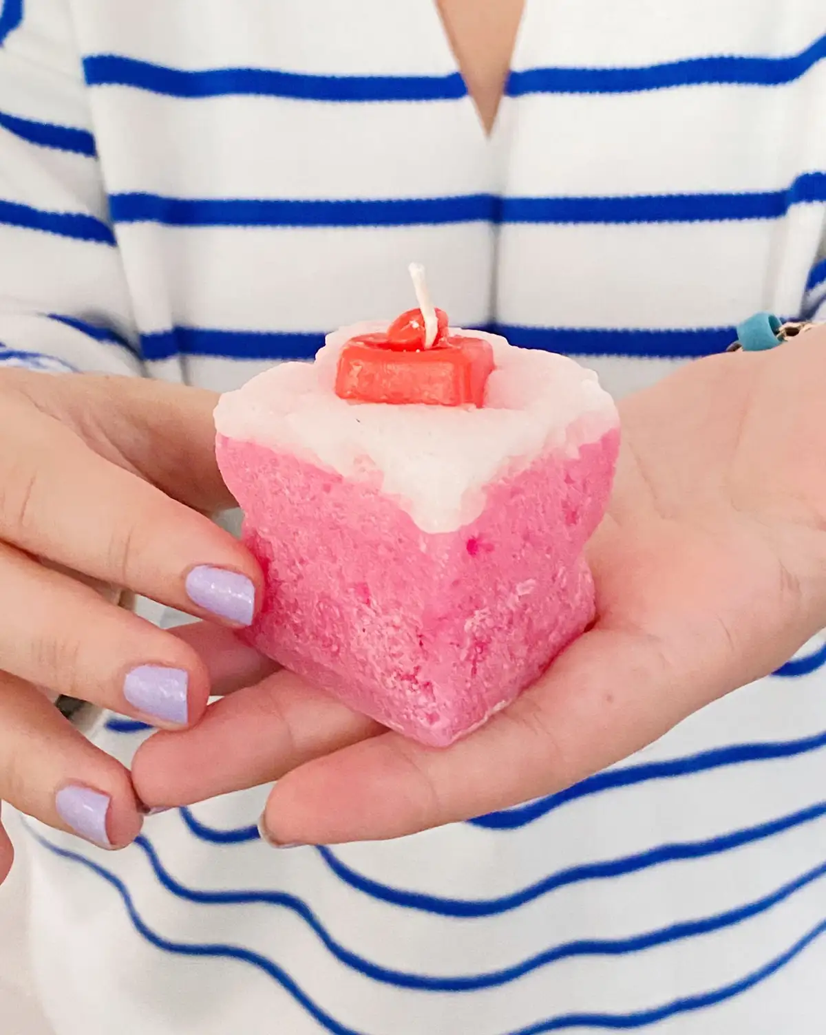 Bi Dilek Tut Pembe Brownie Doğum Günü Hediyesi Pasta Mum - Bikutumutluluk