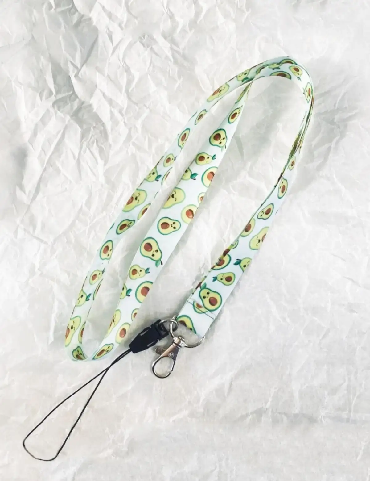 Boyun Askı İpi - Avokado Mint Telefon Askısı - Bikutumutluluk