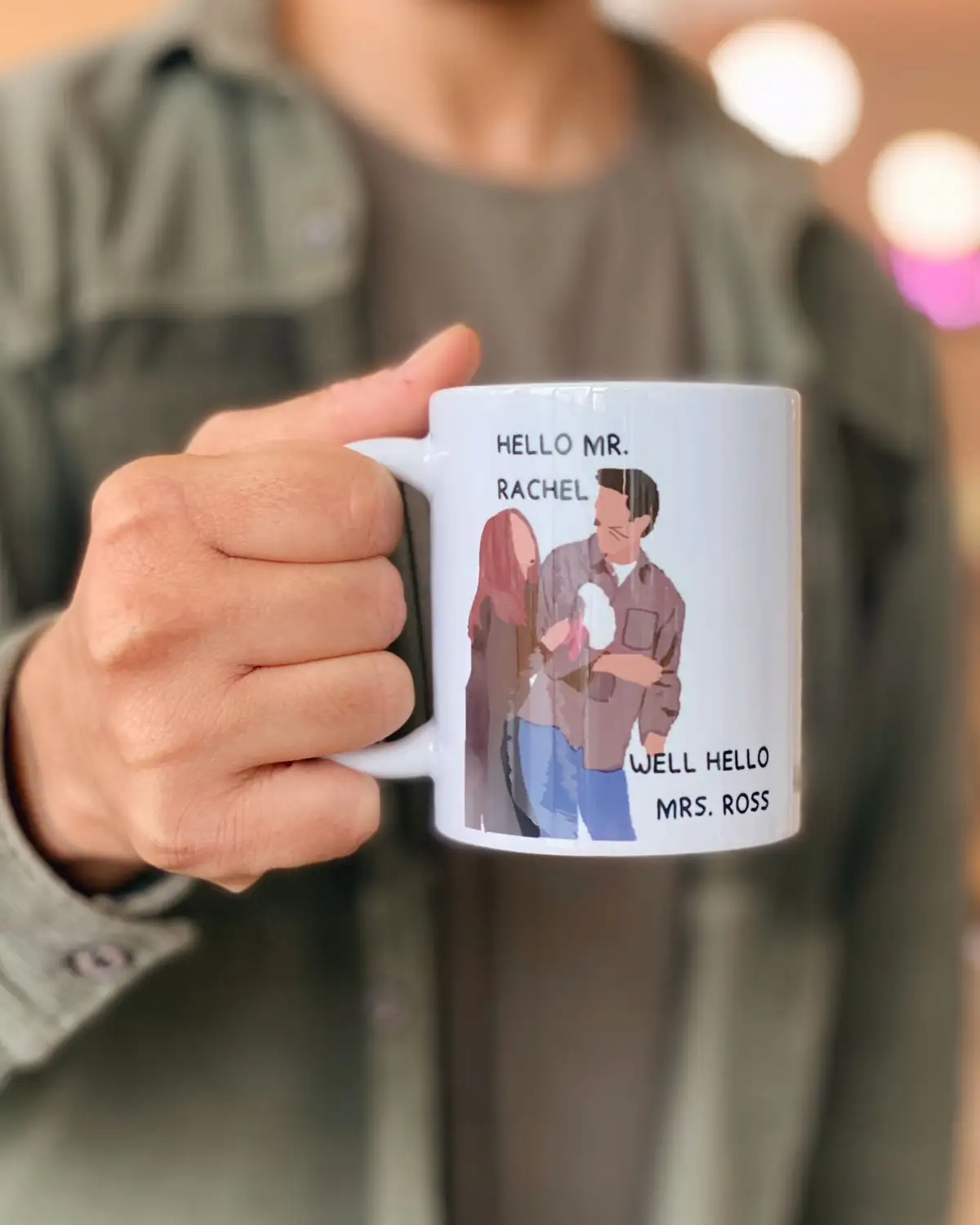 Friends Ross ve Rachel Vegas Evlilik Hediye Kupa Bardak - Arkadaşlık Temalı Özel Tasarım!