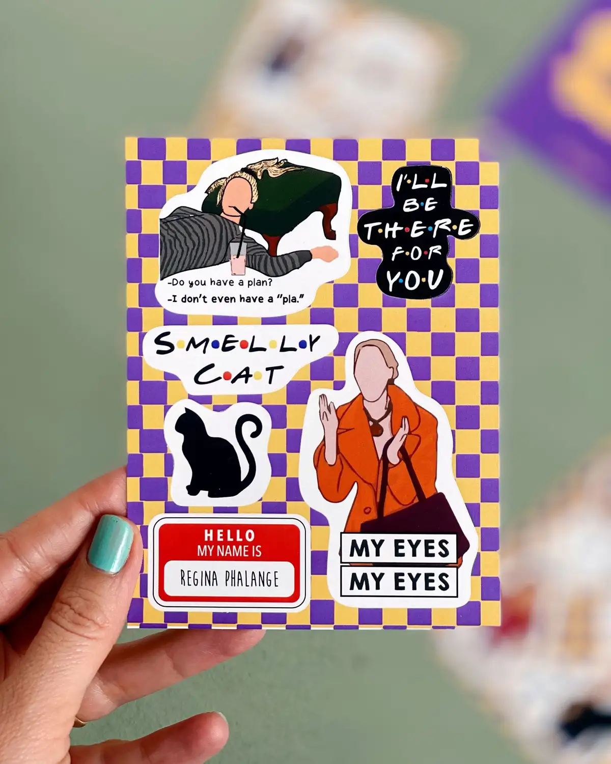 Friends Temalı Sticker Pack Phoebe Buffay Sticker Seti - Bikutumutluluk