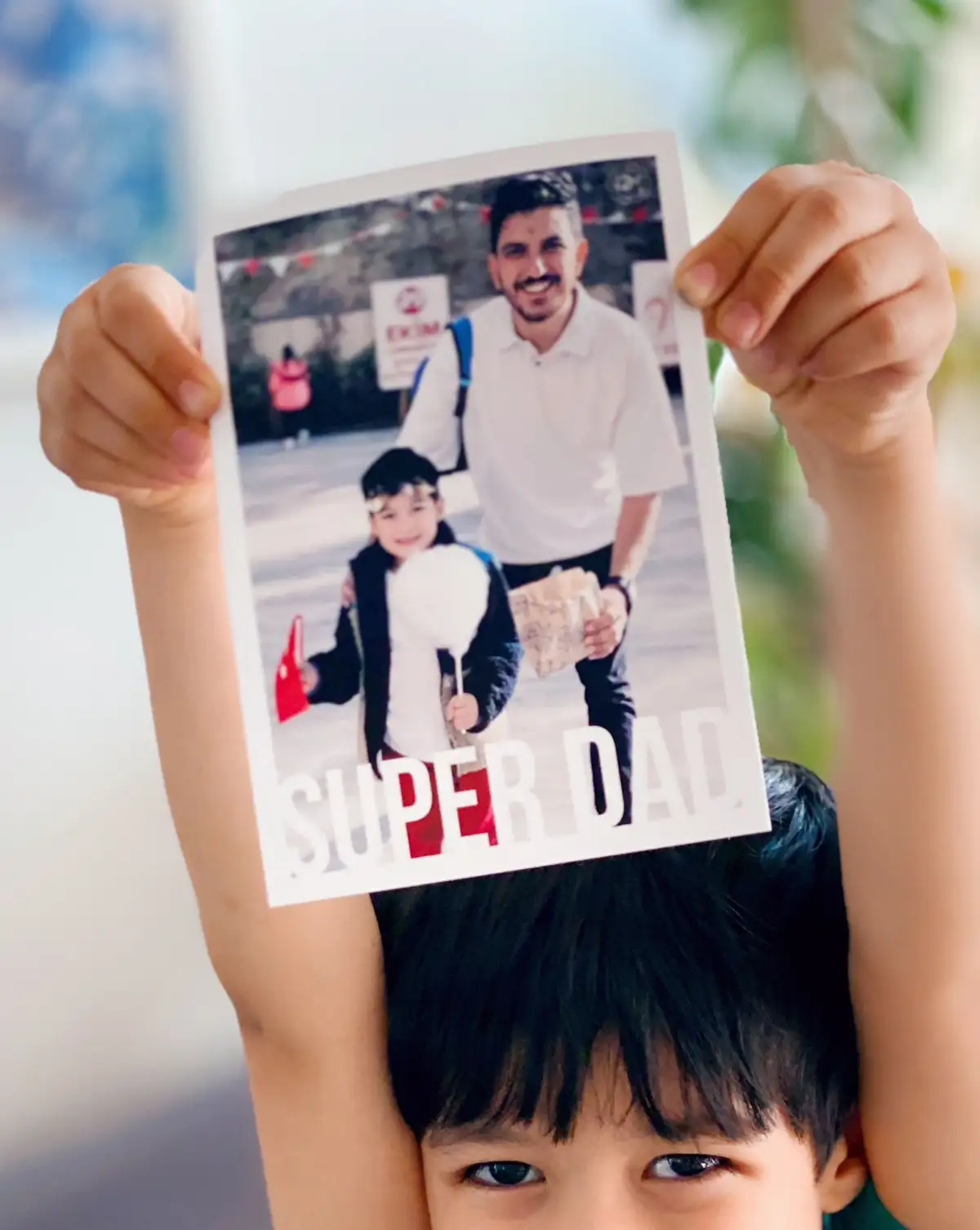 Süper Baba Mesajlı Babalar Günü Hediye Kişiye Özel Fotoğraf Baskısı 13 ...
