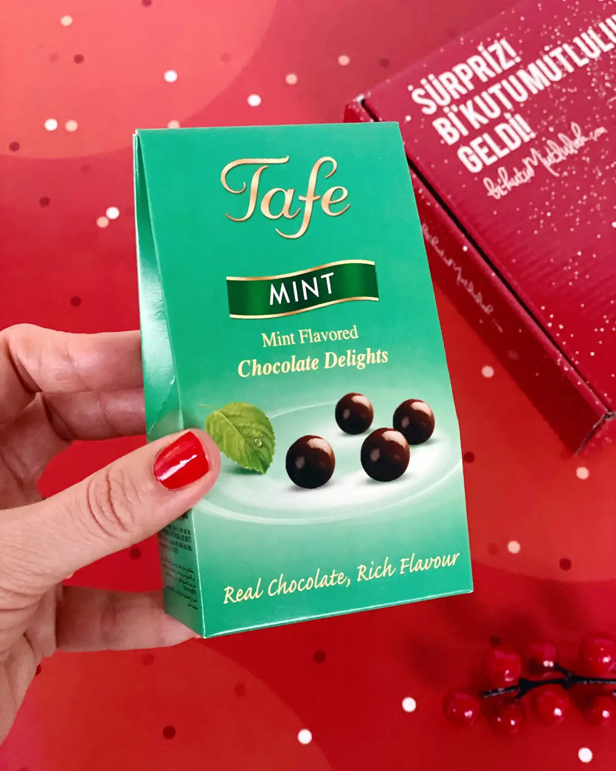 Tafe - Çikolata Kaplı Naneli Lokum Draje - Bikutumutluluk