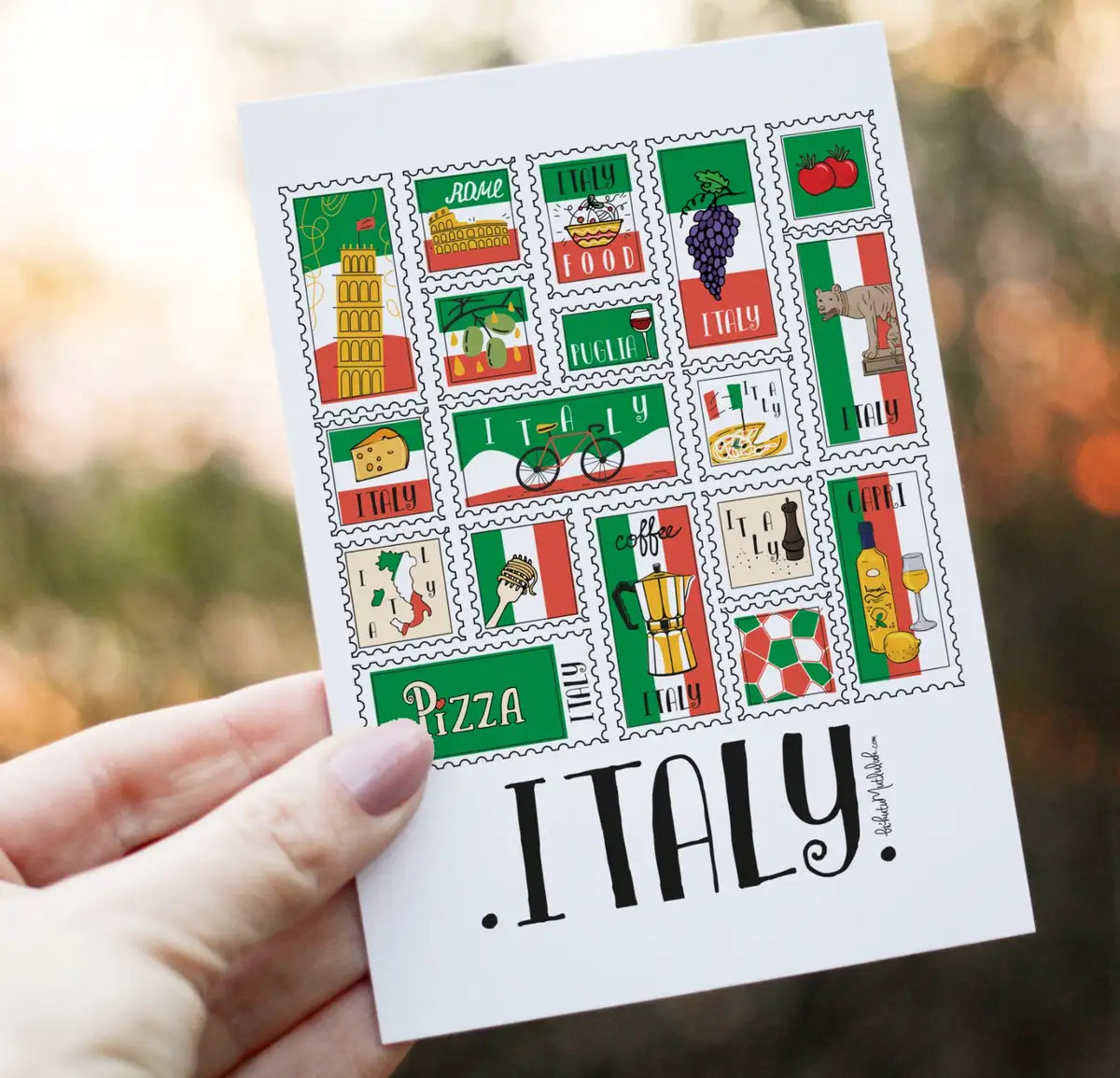 To Remember Series Italy- İtalya Hediye Motto Kartı - Bikutumutluluk