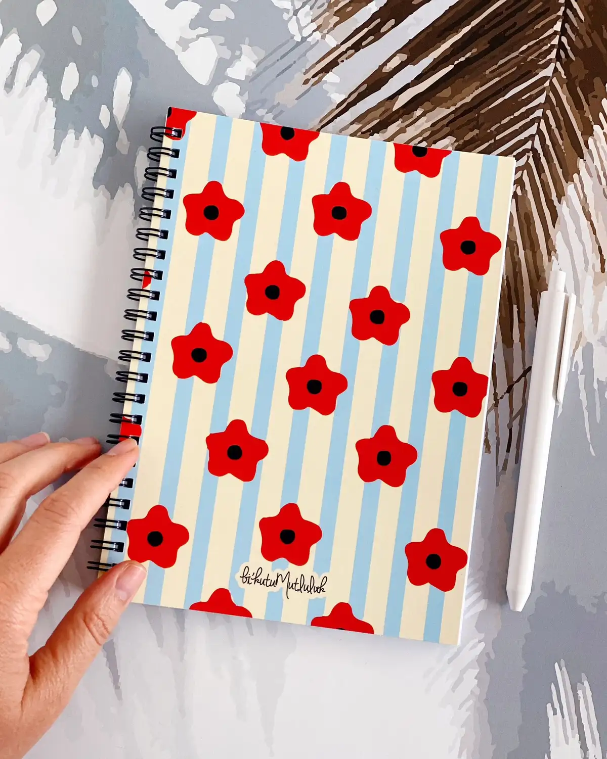 N195 Gelincikler A5 Spiralli Defter - Bikutumutluluk