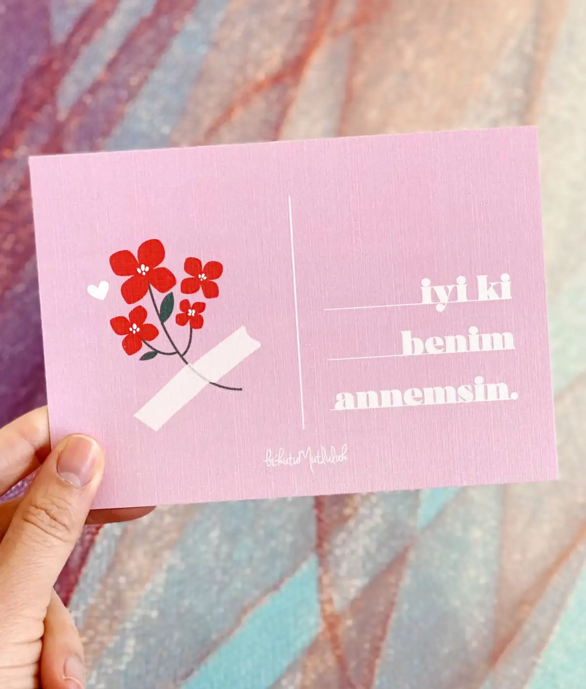 Anneye Sözler Kısa Notlar | İyi ki Benim Annemsin Kartı | Bikutumutluluk