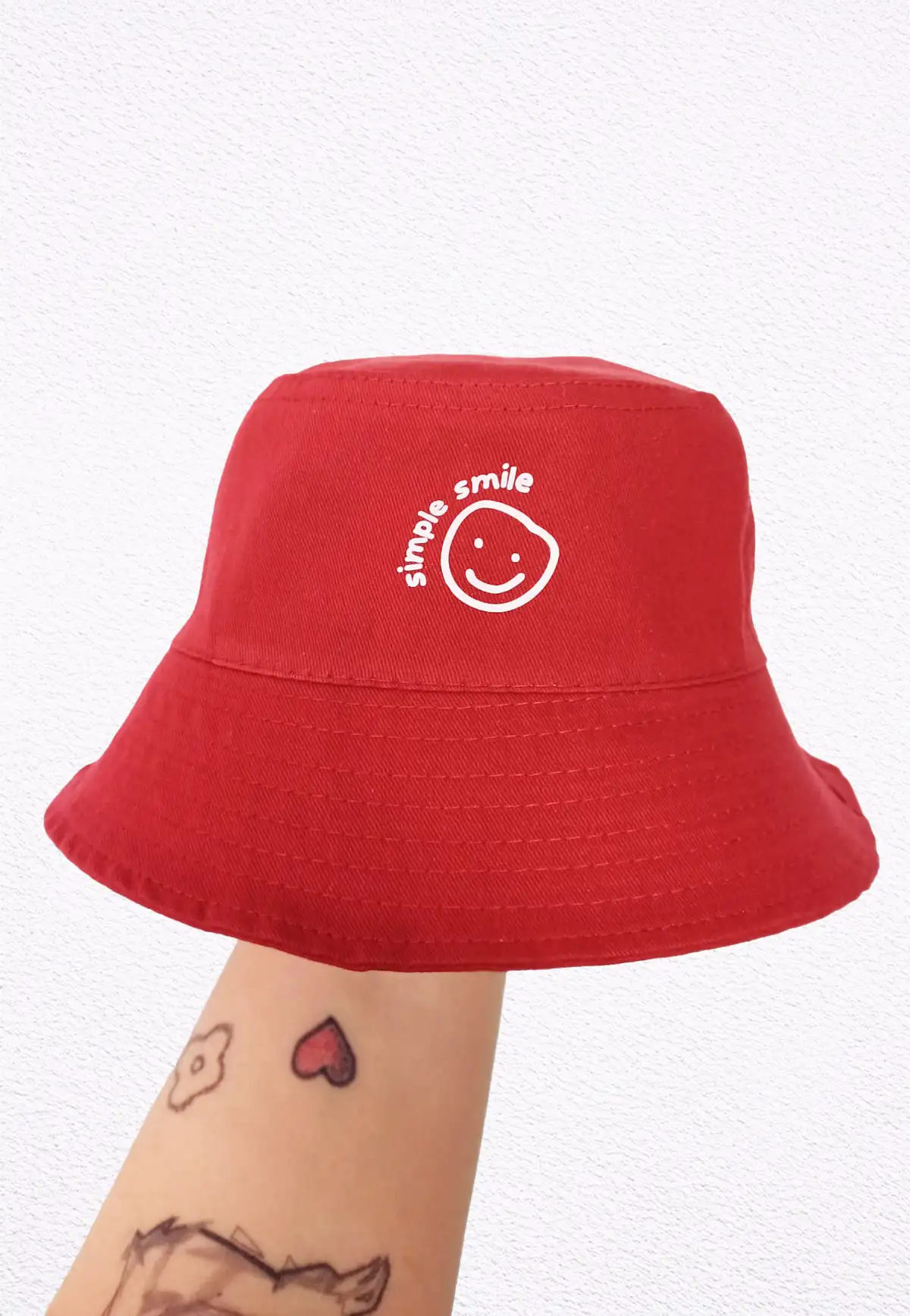 Simple Smile Bucket Şapka - Bikutumutluluk