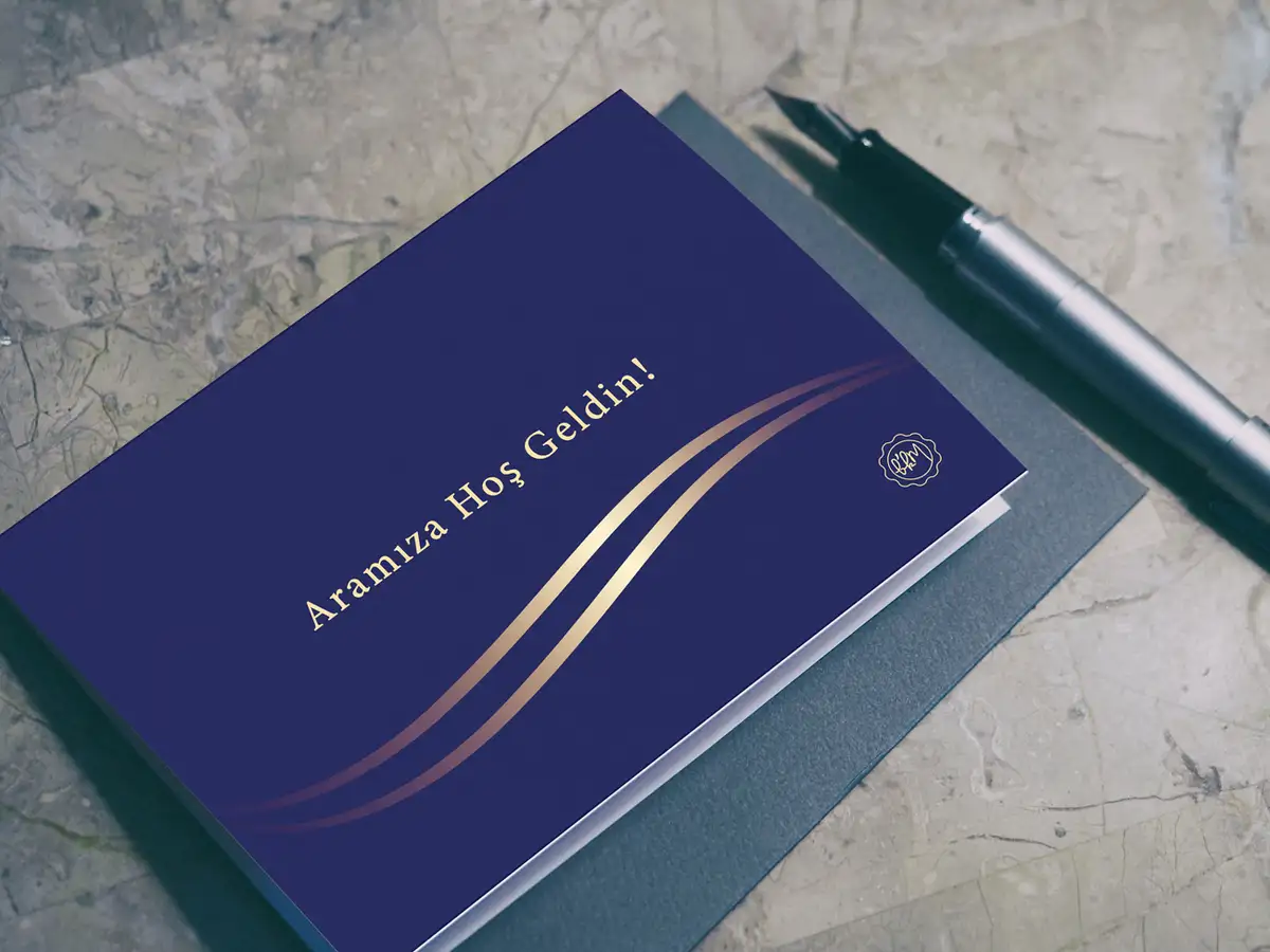 Welcome Kit Motto Kartı Kartpostal - Bikutumutluluk