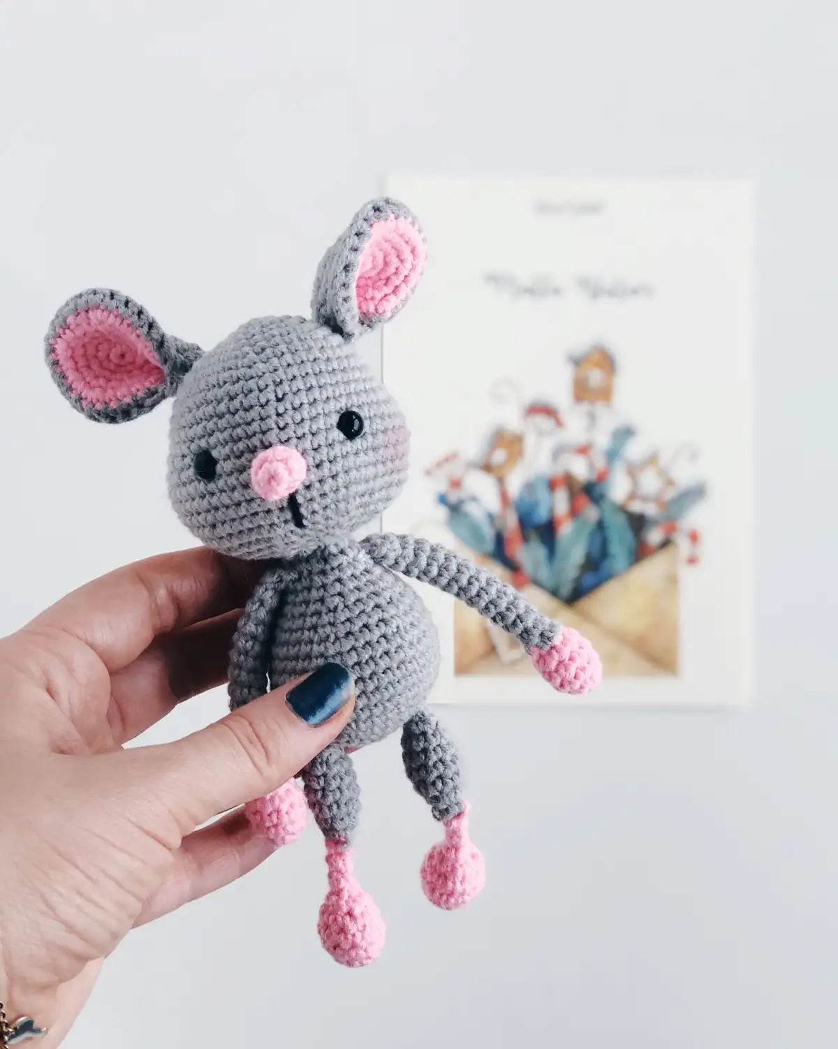 Amigurumi Pembeli Gri Fare - Bikutumutluluk