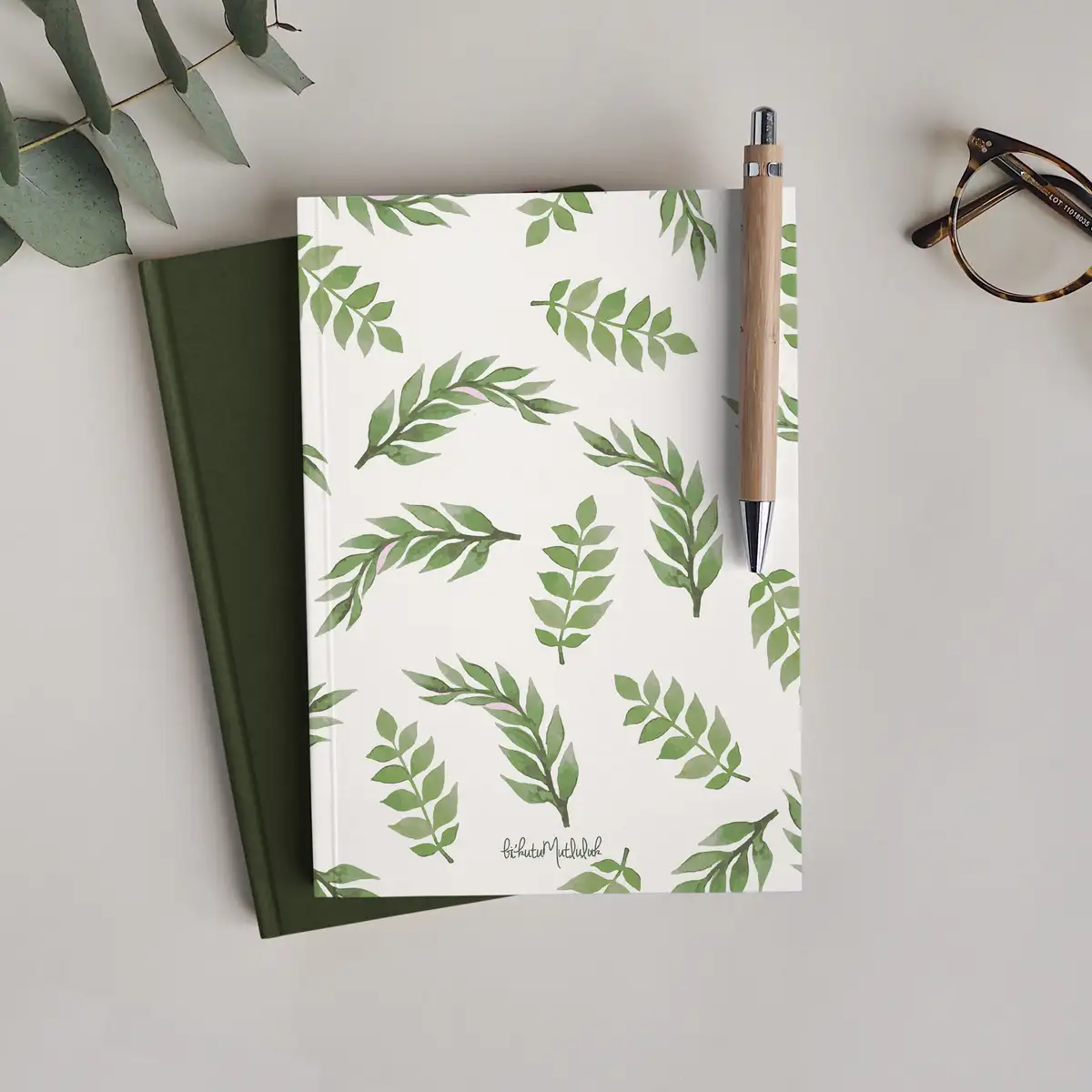 Rosetta Yeşil Bitkiler Çizgisiz Defter | A5 Çizgisiz Defter Modelleri ...
