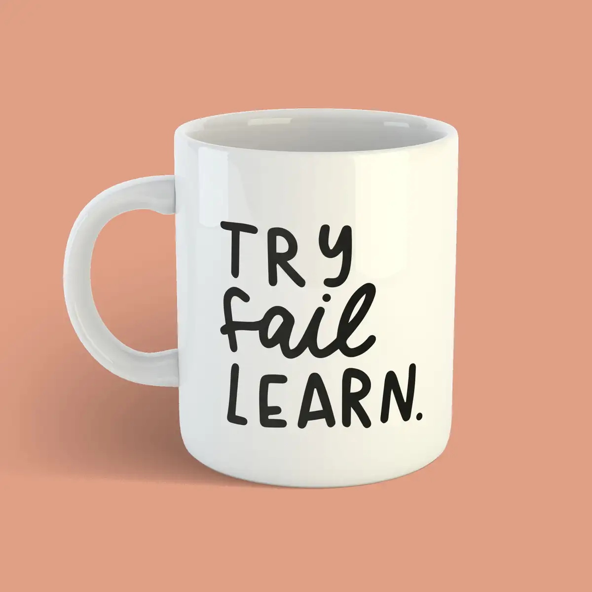Try Fail Learn Kupa Bardak