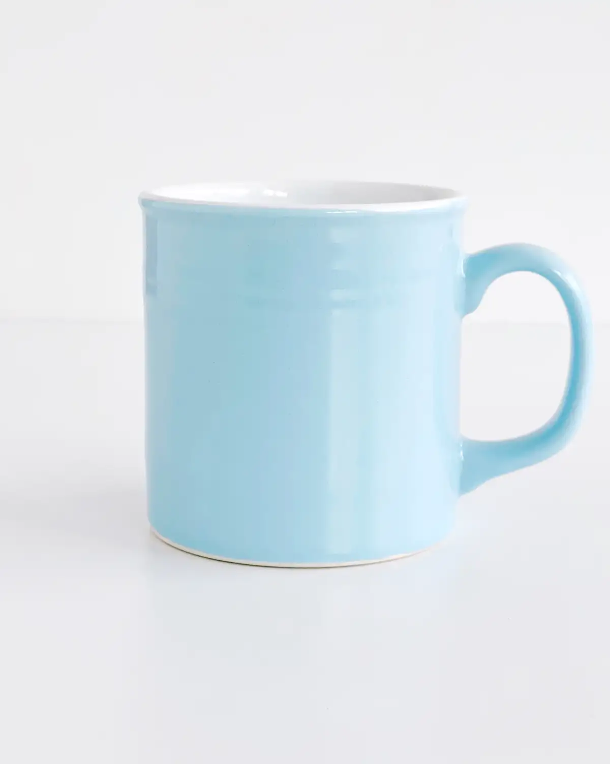 Mavi Pastel Silindir Kupa