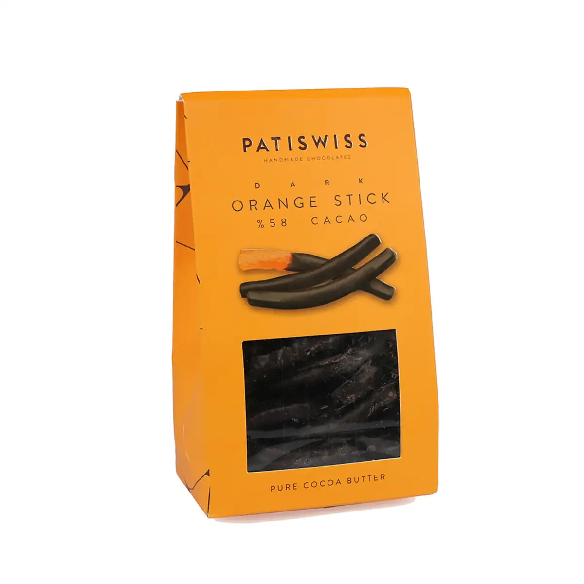 Patiswiss Bitter Çikolata Kaplı Portakal Stick 120 G - Bikutumutluluk