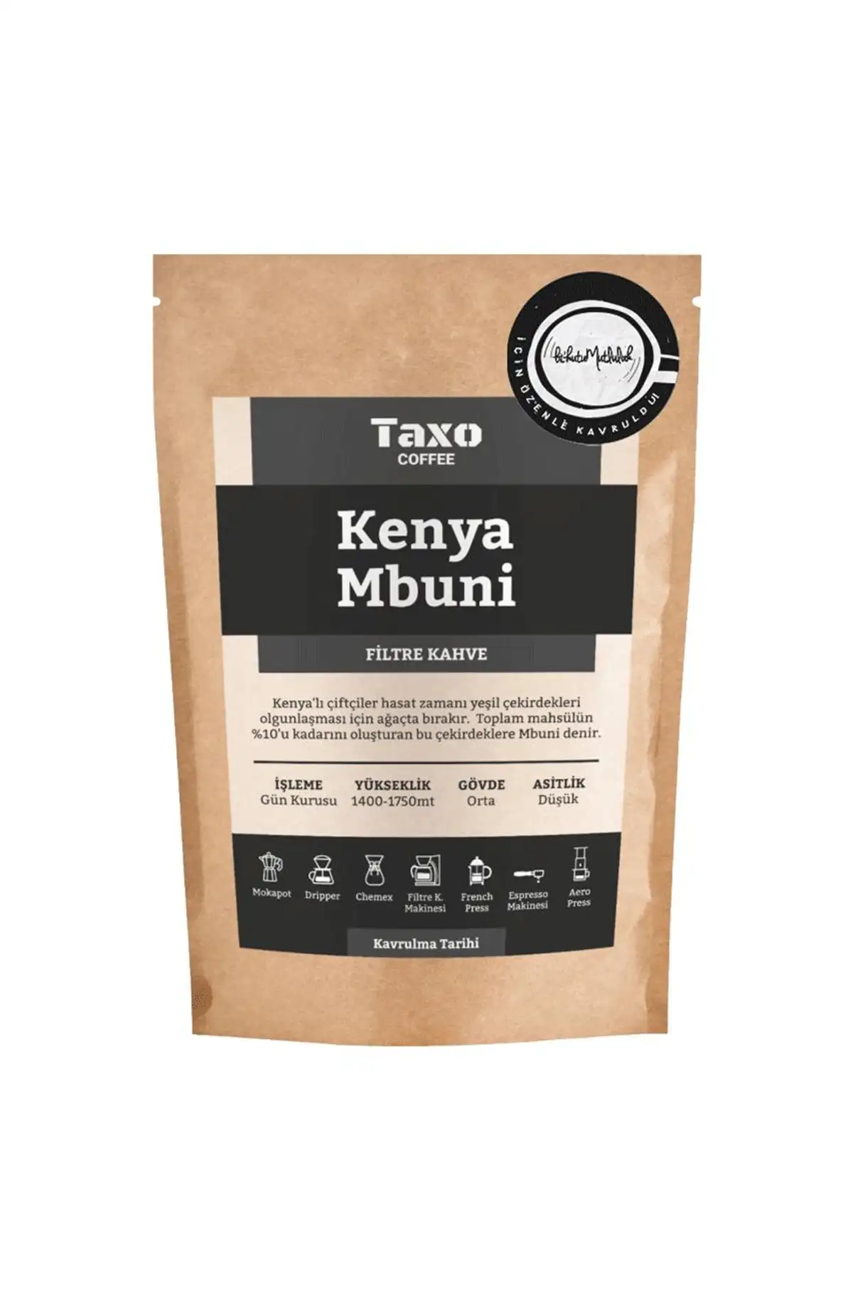 Filtre Kahve - Kenya Mbuni Taxo Coffee 50 gr. - Bikutumutluluk